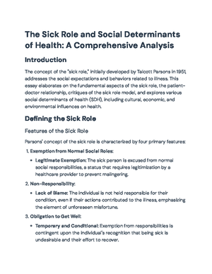 Exploring Health, Illness, and Identity: Social Constructs and ...