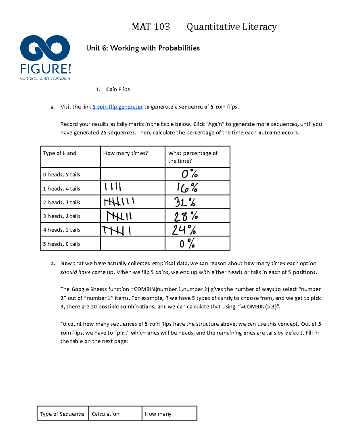 Unit 6.1: Understanding Probability Concepts in MAT 103 Quantitative ...