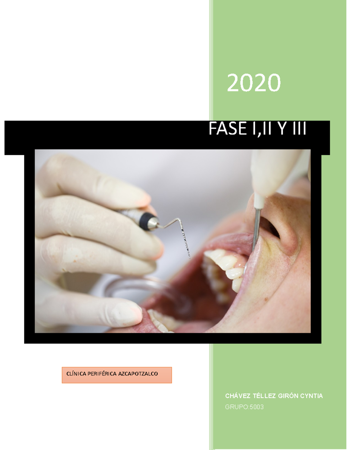 FASES DEL TRATAMIENTO PERIODONTAL (FASE I, II, III) - NOTAS CLÍNICAS - Studocu