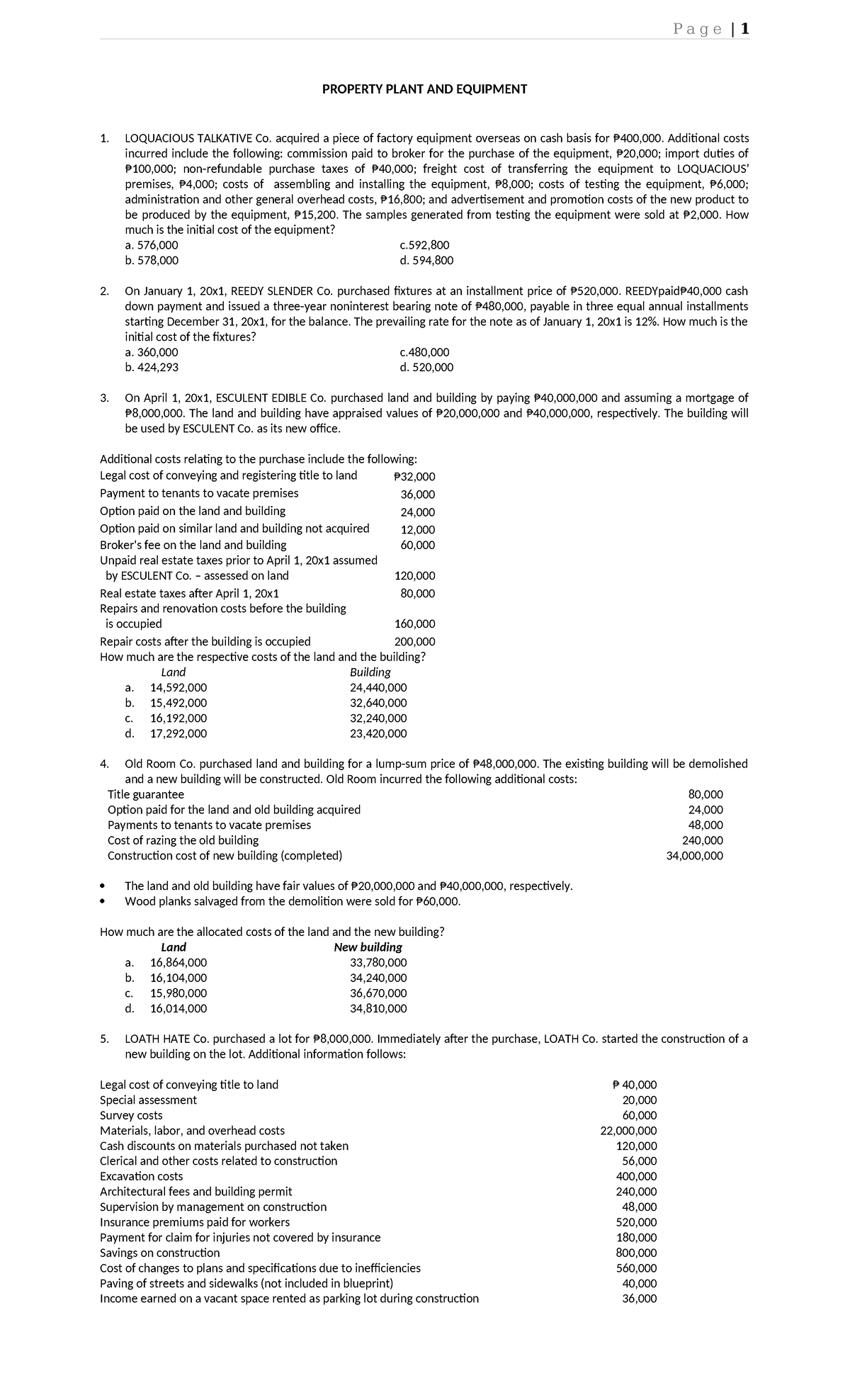 Property, Plant, and Equipment Analysis: Key Concepts and Calculations ...