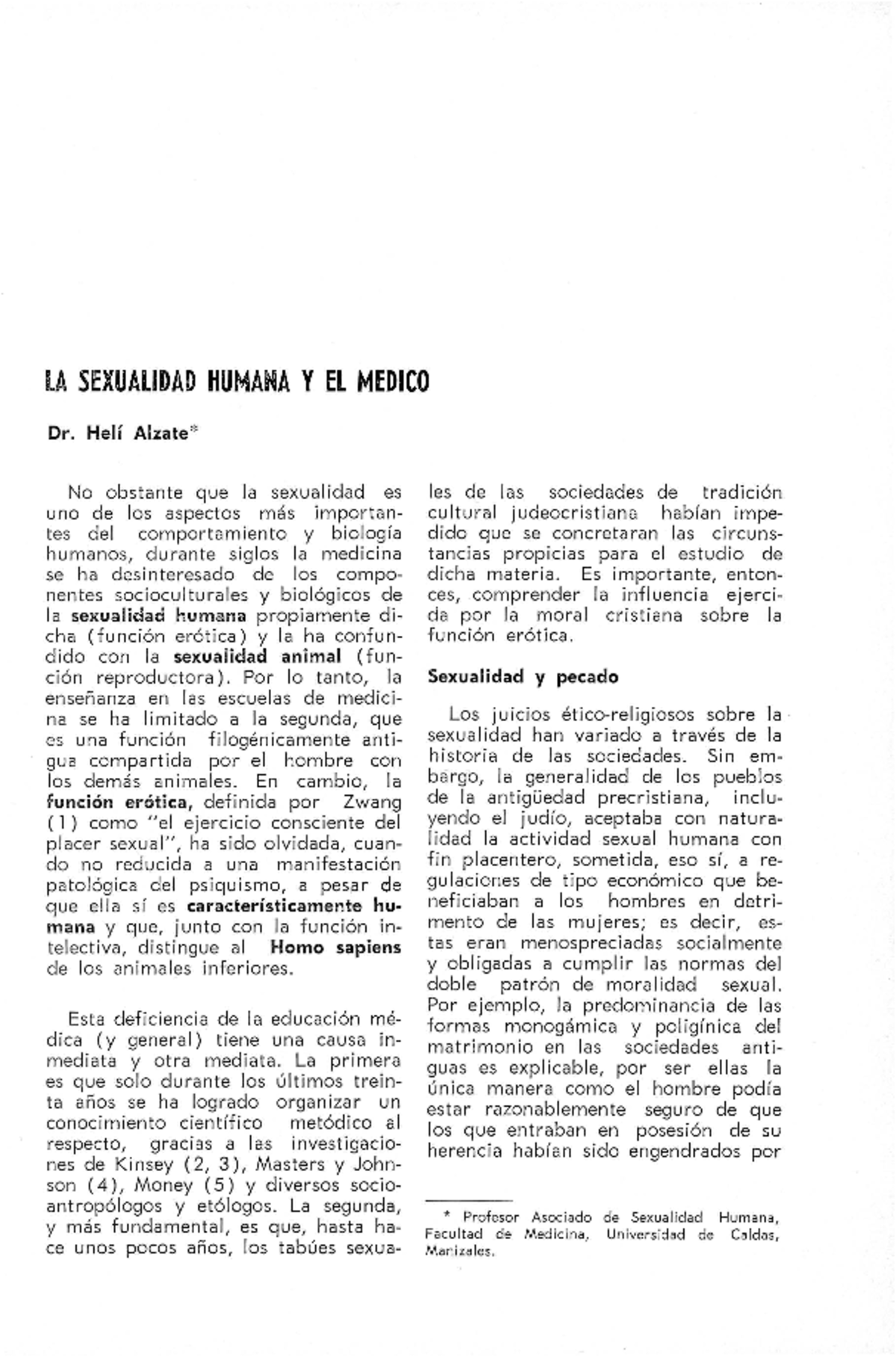 La sexualidad humana y el medico - LA SEXUALIDAD HUMANA Y EL MEDICO Dr ...