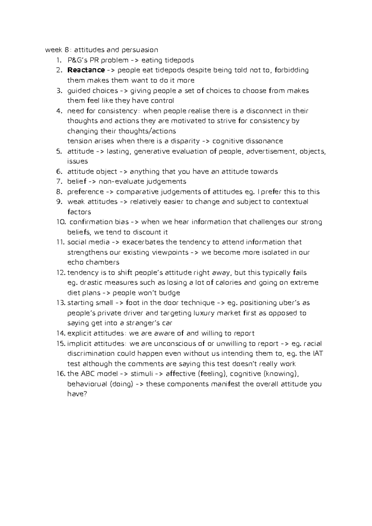 Mktg3501: Attitudes and Consumer Behavior Analysis Notes - Studocu