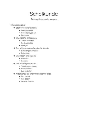 Rekenschema-havo - lekker makkelijk - Scheikunde - REKENSCHEMA CHEMISCH ...