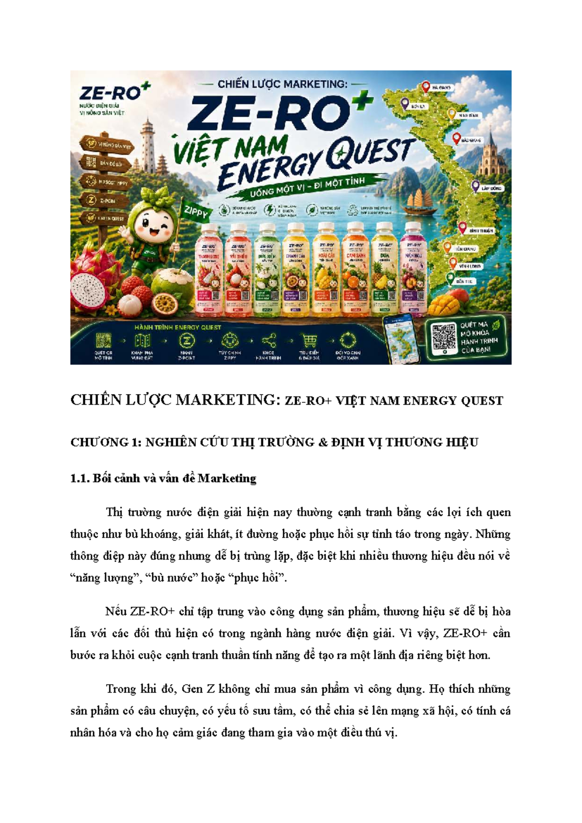 CHIẾN LƯỢC MARKETING: VIỆT NAM ENERGY QUEST - CHƯƠNG 1 VÀ 2 TỔNG QUAN ...