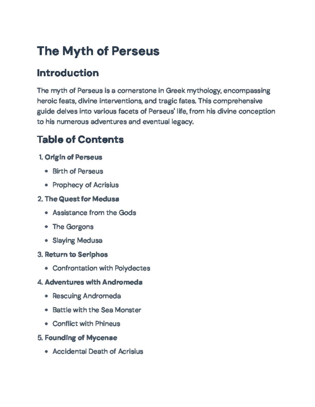 The Myth of Perseus: A Comprehensive Guide to Greek Heroism - The Myth ...