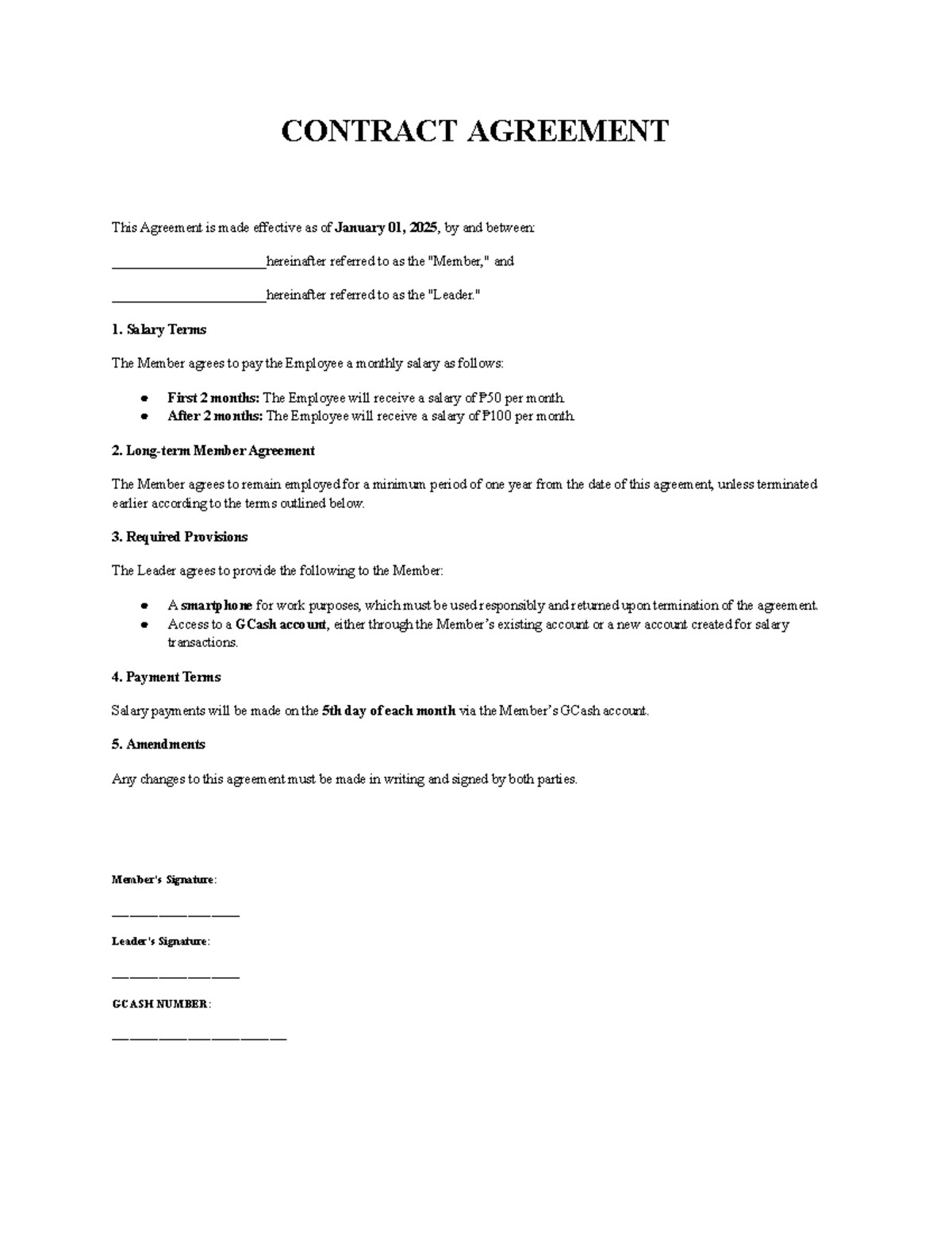 Contract Agreement Template - WPS Office Document - Studocu