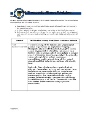 Week 6 NR509 ihuman reflection - Week 6 iHuman Assignment Reflection ...