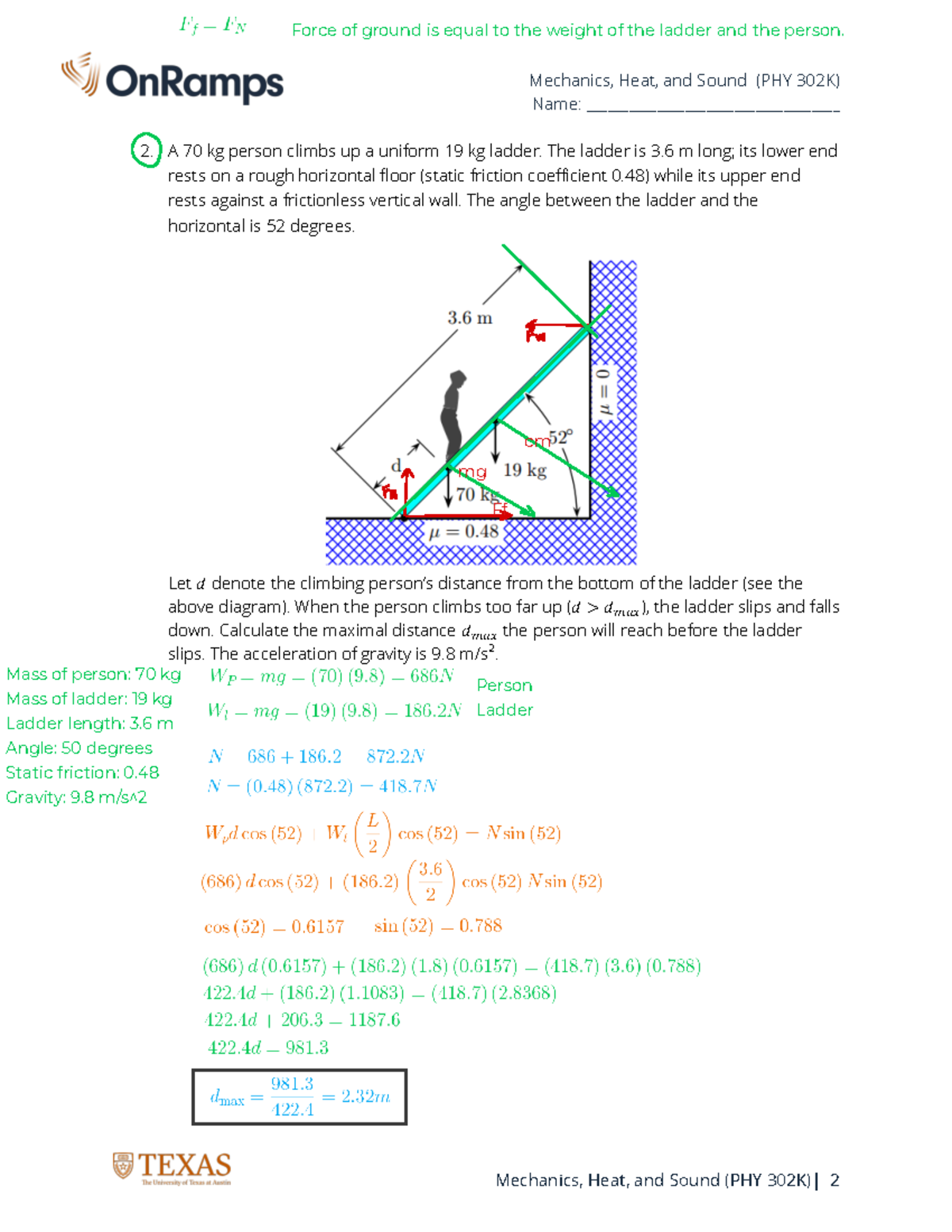 Kami Export - Physics - Ladder Questions - Mechanics, Heat, and Sound ...