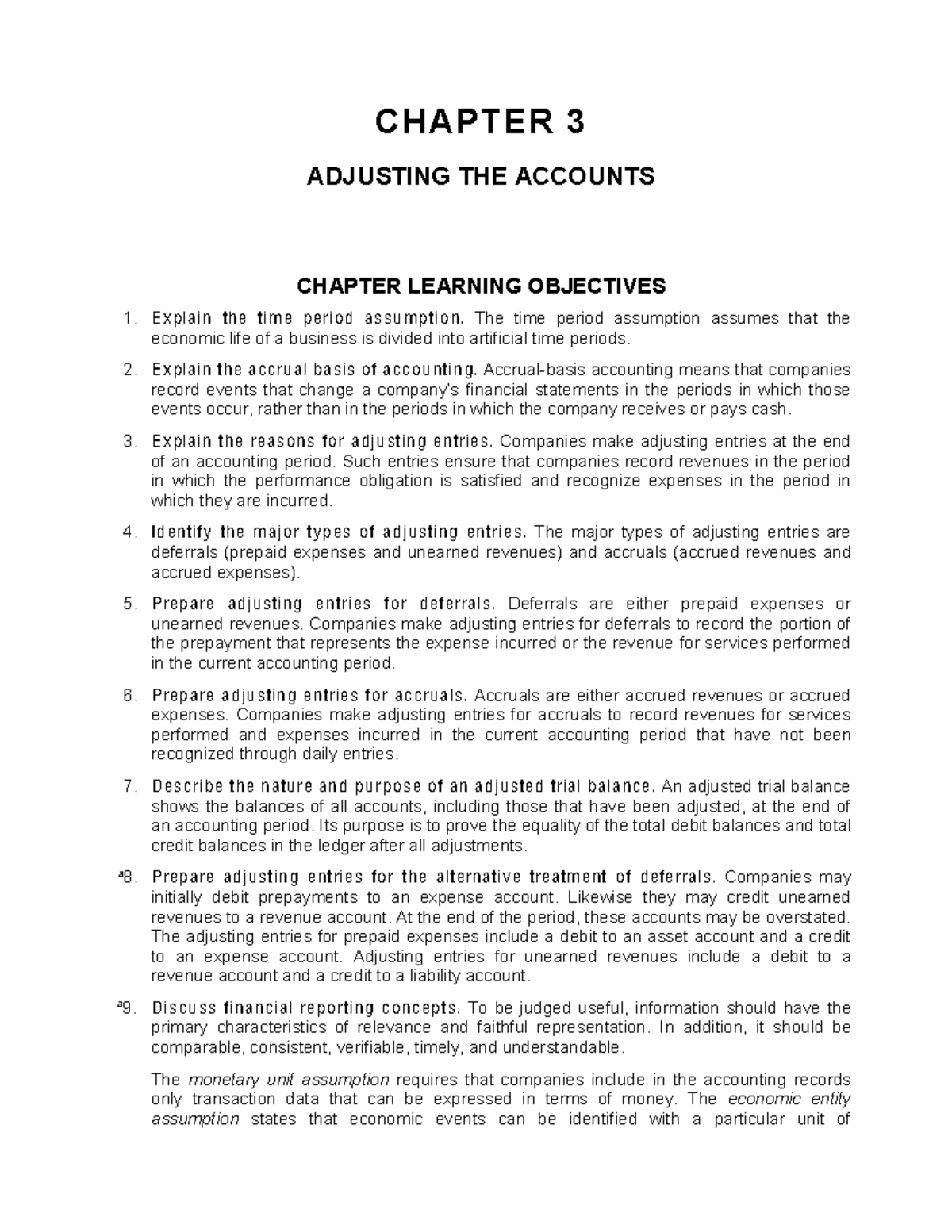 Financial Accounting Test Bank: Wiley Chapter 3 Adjusting Accounts ...