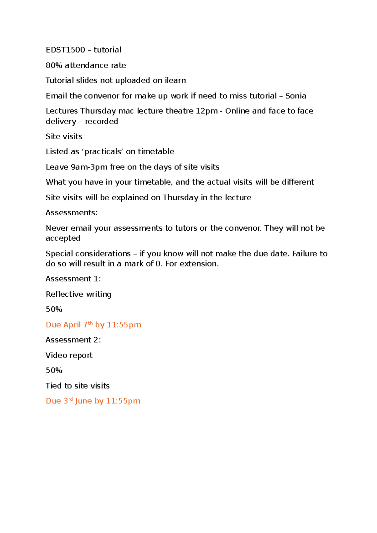EDST1500 - Lecture Notes on Teaching Theories and Assessments - Studocu