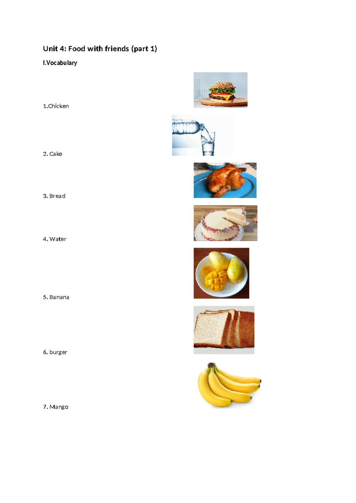 Unit 4 (P1) - ưdawdfwefwefwef - Unit 4: Food with friends (part 1) I 1 ...