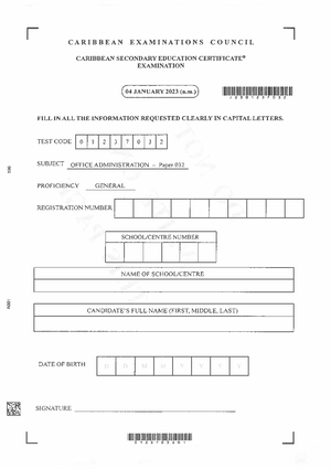 CSEC POB June 2017 P1 - PAPER 1 2017 - coDE 01240010 FORM TP 2017104 ...