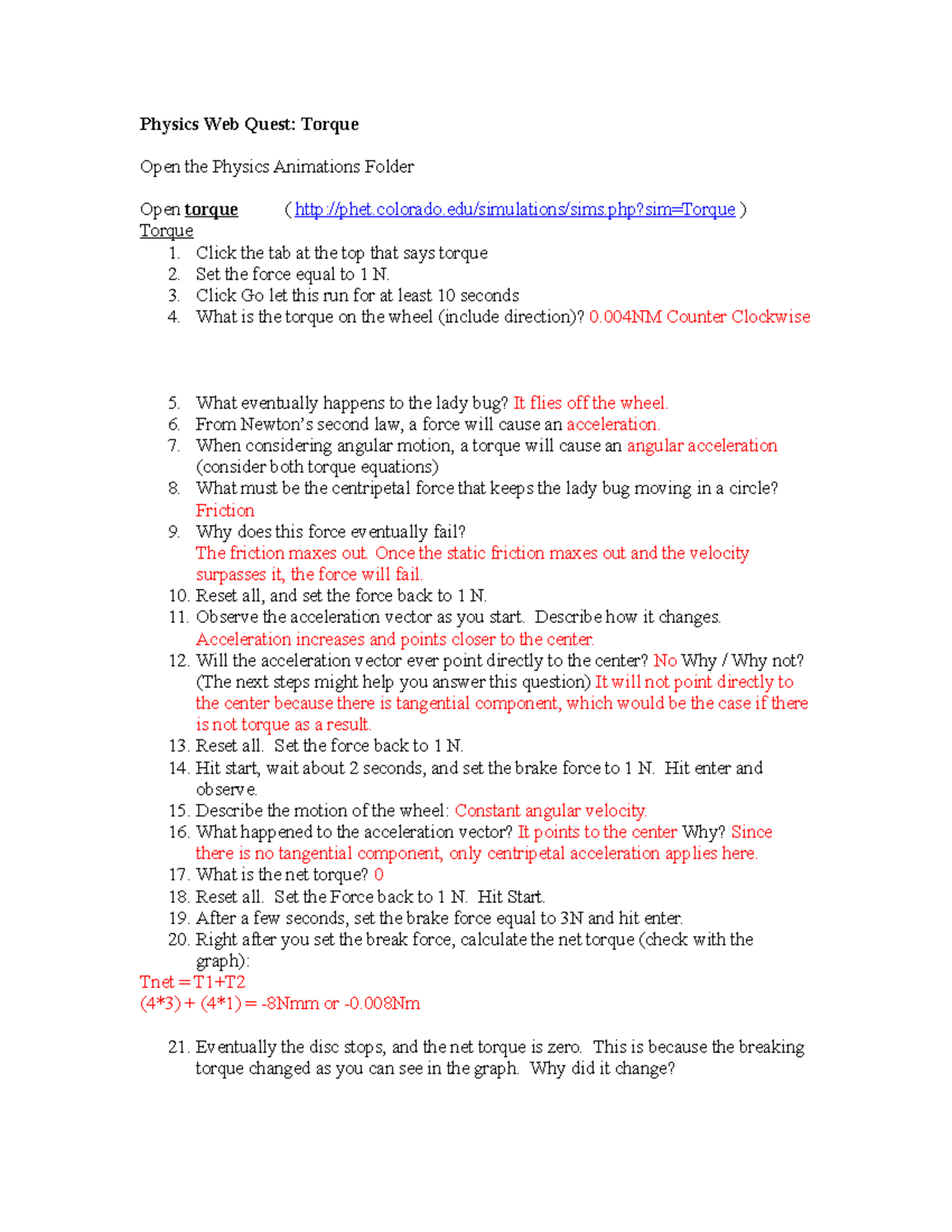 PHY-280 - Physics I Lab: Exploring Torque and Angular Motion - Studocu