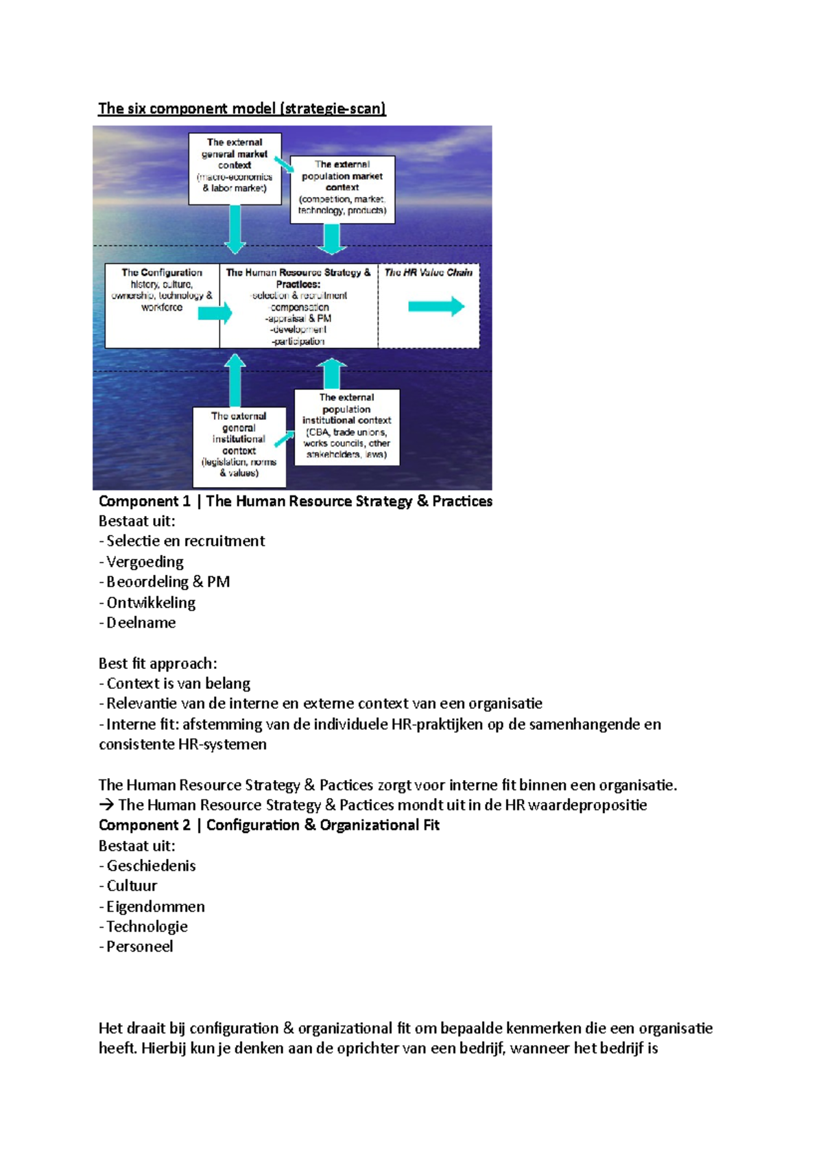 Strategic Analysis of the Six Component Model (Strategie-Scan ...