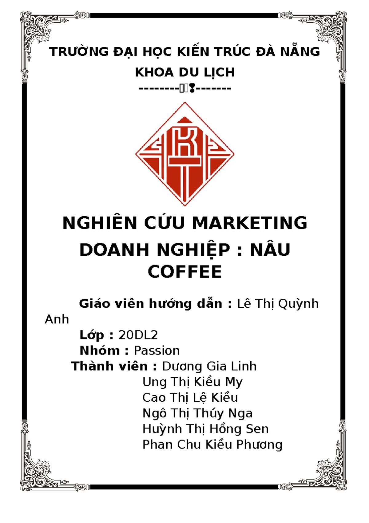 Marketing 20DL2 Passion - High school design project - UD - Studocu