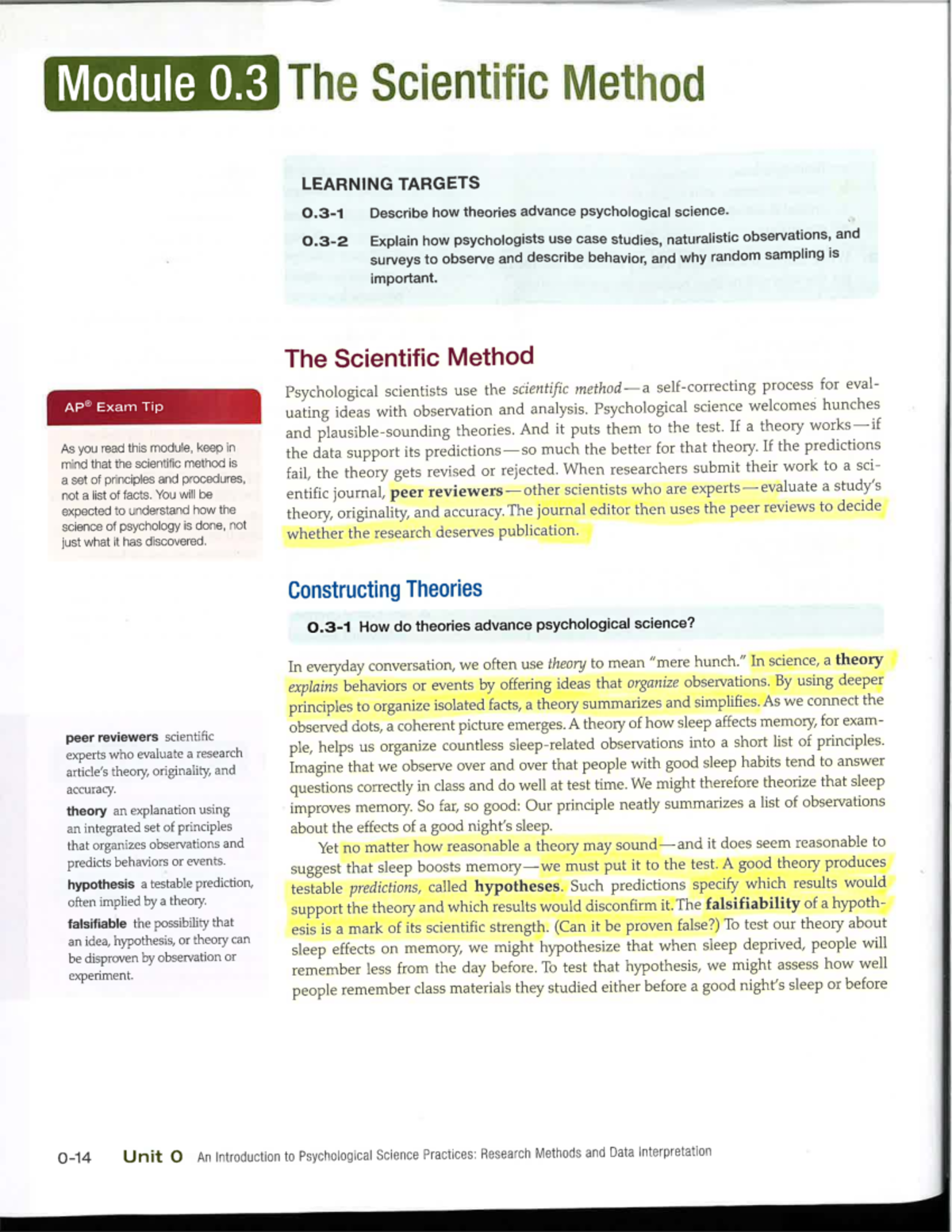 Final Exam Study Guide: The Scientific Method in Psychology (ABC-101 ...