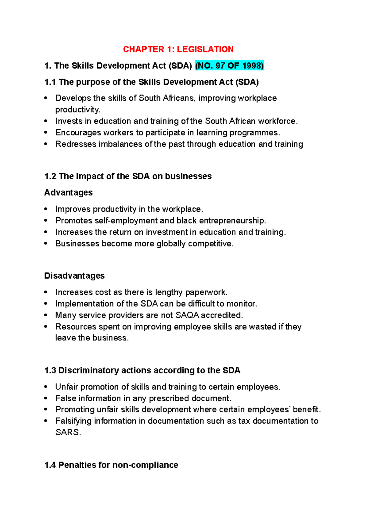 Grade 12 Business Studies Notes - Term 1 Overview (2025) - Studocu