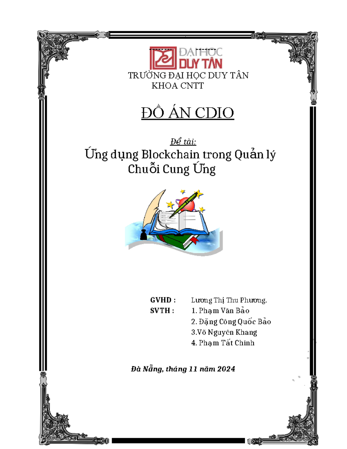 Đồ án CDIO - Nhóm 5 - 1221221 - qq 2 ƯE TRƯỜNG ĐẠI HỌC DUY TÂN KHOA ...