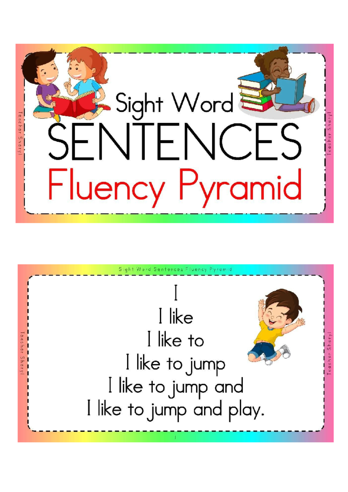 Sight Word Sentences Fluency Pyramid - Teacher Sheryl's Guide - Studocu