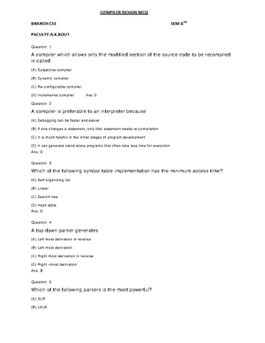 CD- Question-BANK - Compiler Design Questions Bank - COMPILER DESIGN ...
