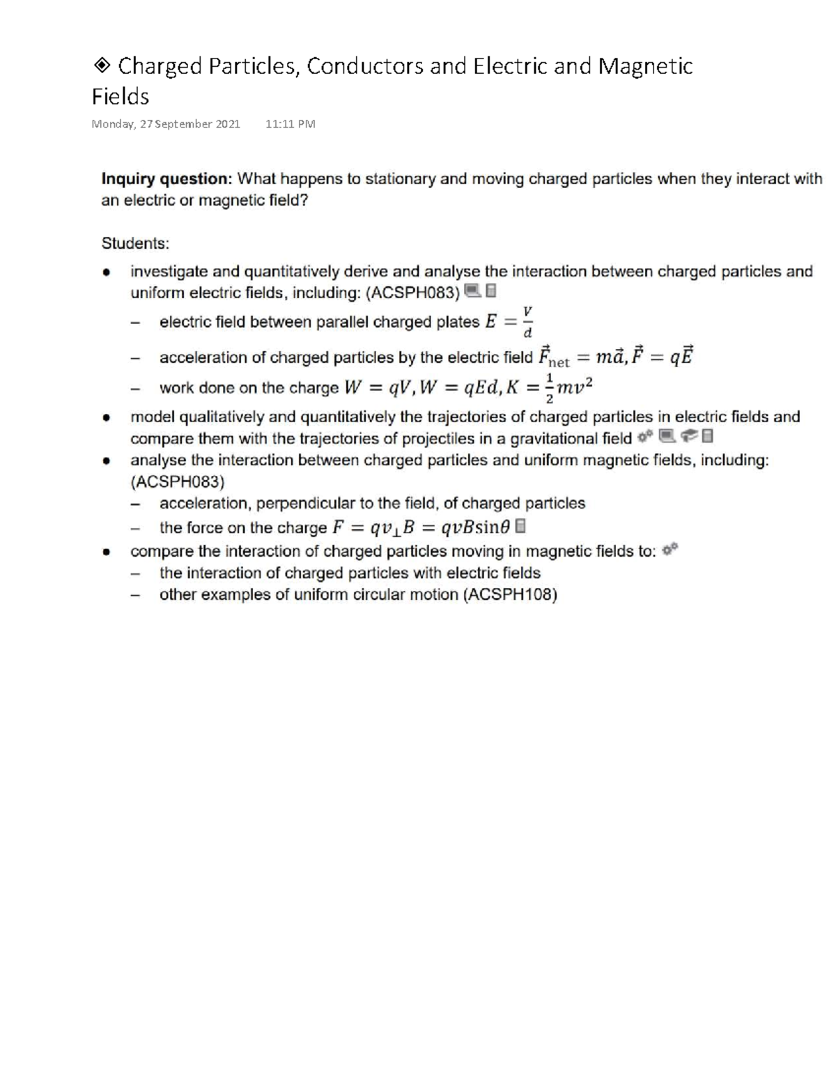 Module 6 Physics Notes: Key Concepts and Applications - Studocu