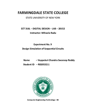 Lab Project - Design, Implementation and Functional Verification of a Vending Machine Controller ...