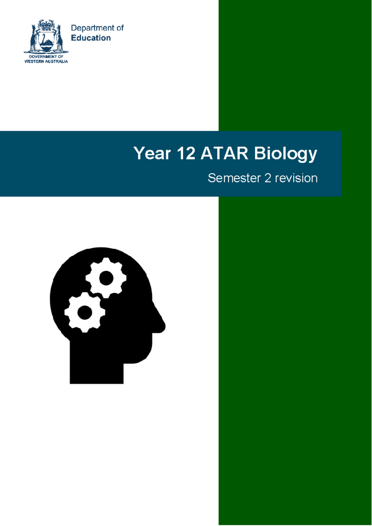 Year 12 ATAR Biology Semester 2 Revision Guide 2020 - Studocu