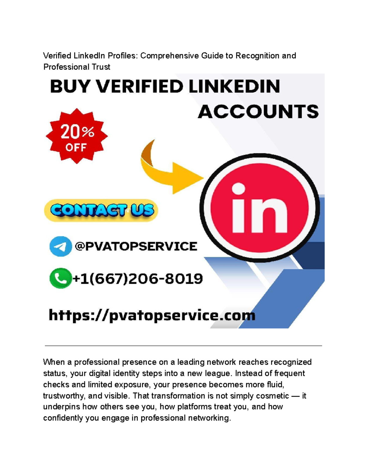 Verified LinkedIn Profiles: Guide to Professional Trust & Recognition ...