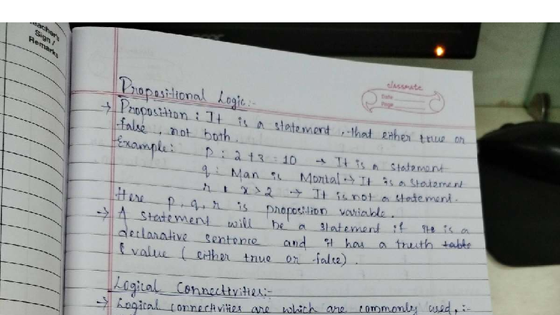 Propositional Logic Concepts and Truth Tables - CS101 Notes - Studocu