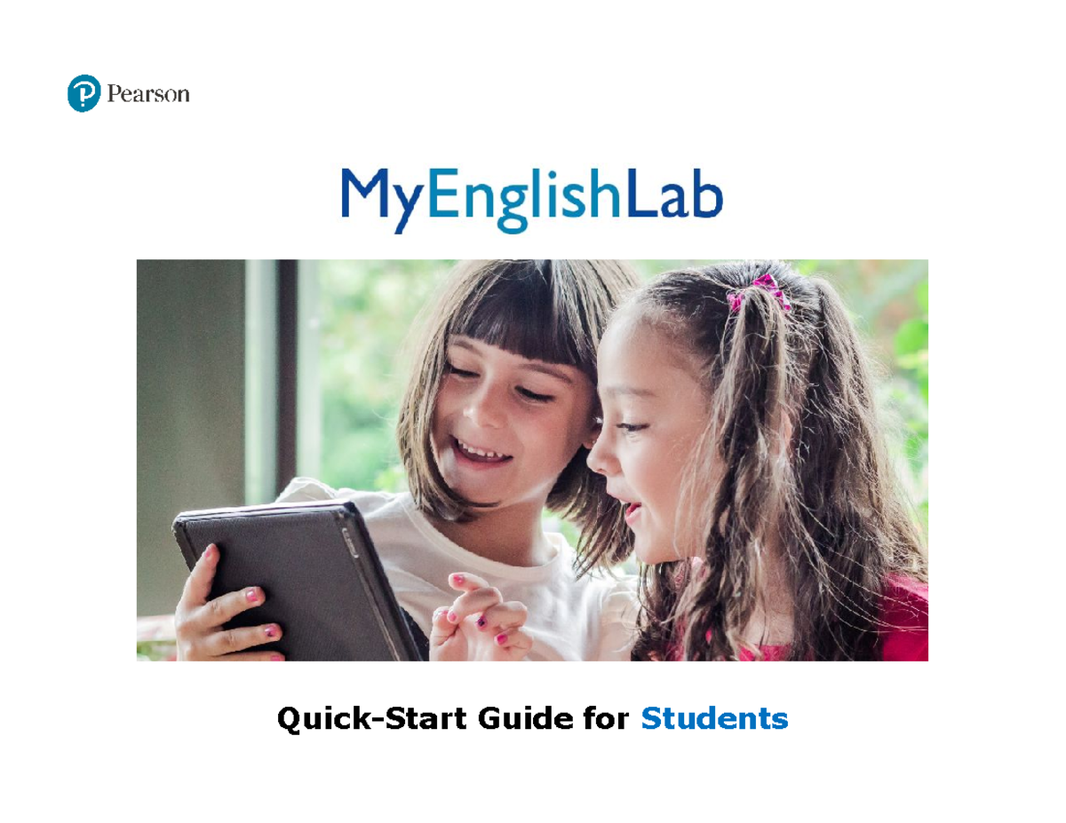 My English Lab Student Quick Start Guide - Quick-Start Guide for ...