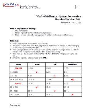 Prelim Quiz 1 - source for this subject - Prelim Quiz 1 /It is simply a list of unambiguous ...