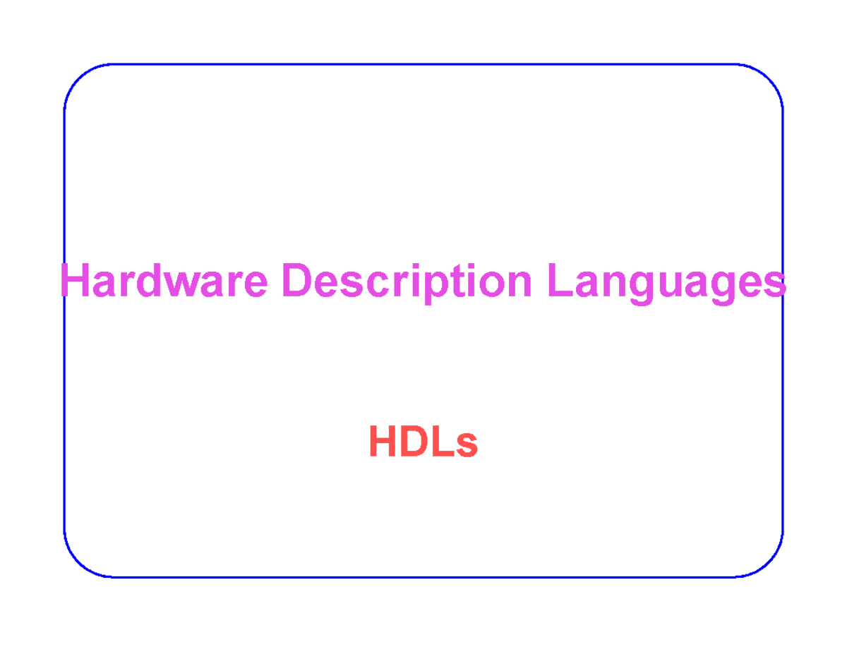 Verilog HDL Overview and Applications in Circuit Design - Studocu