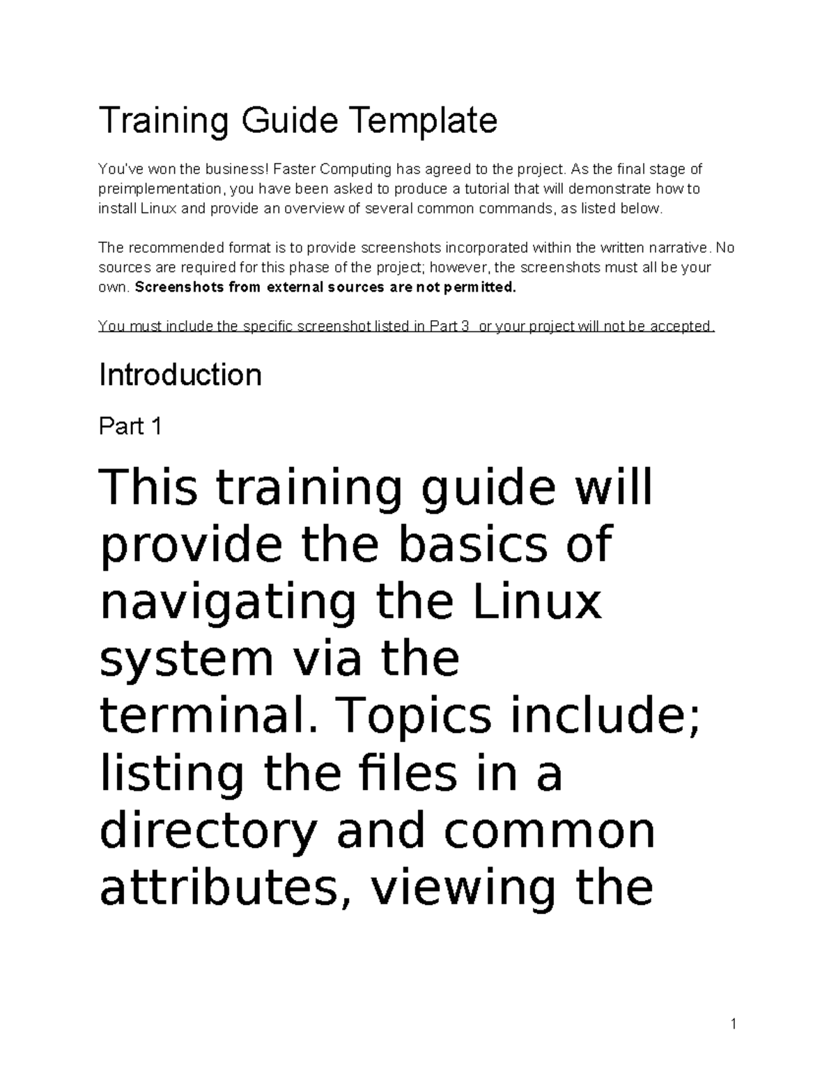 Training Guide for Linux Commands Installation - CMIT 291 - Studocu