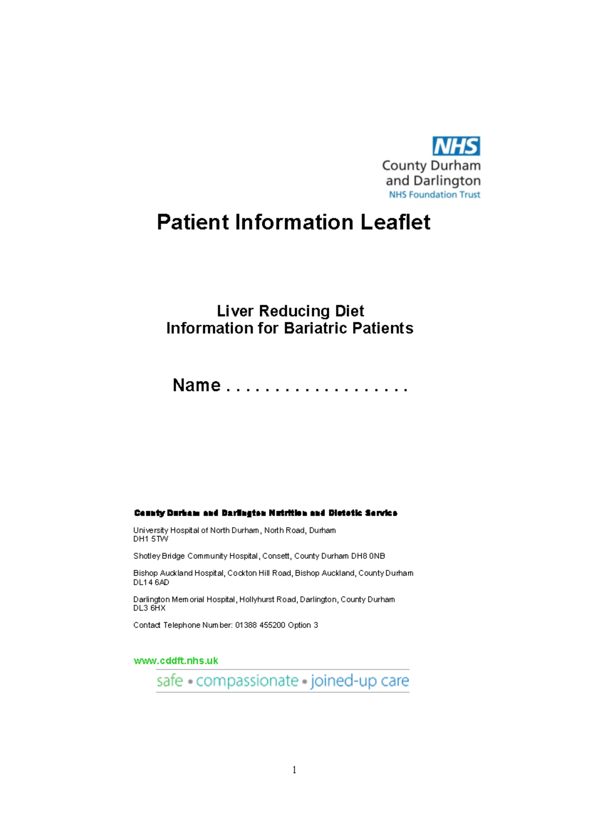 Liver Reducing Diet for Bariatric Patients: Guidelines & Tips - Studocu