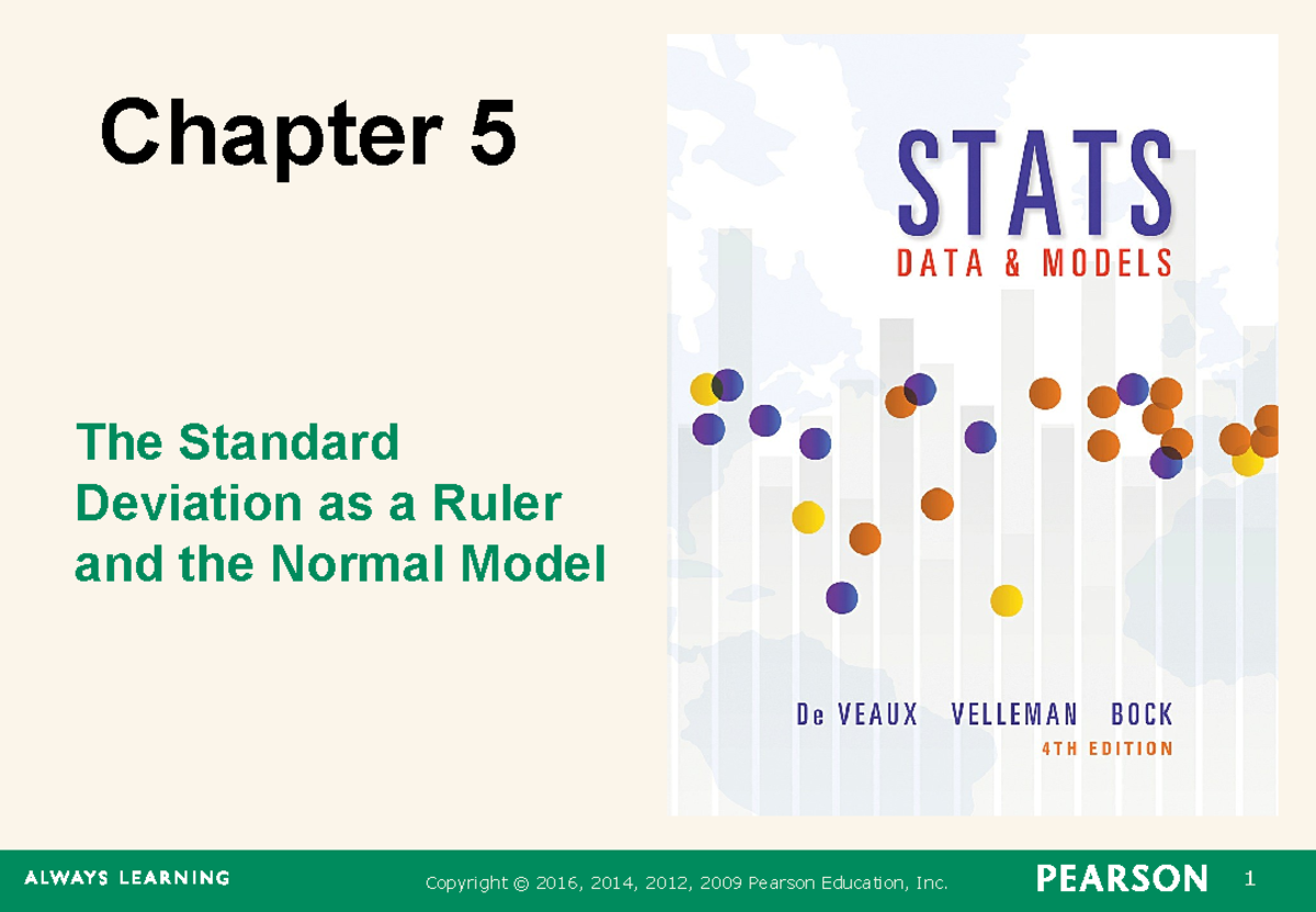 Chapter 5: Standard Deviation & Normal Model Insights - Studocu