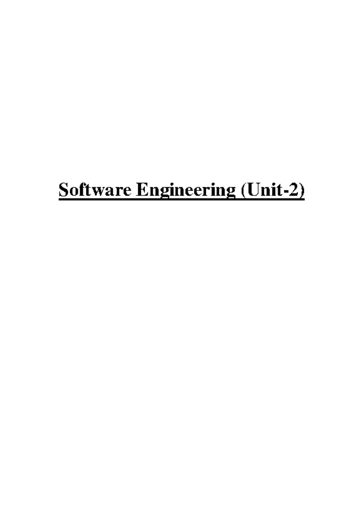Software engineering unit 2 - Software Engineering (Unit-2) What is a requirement? A Requirement ...
