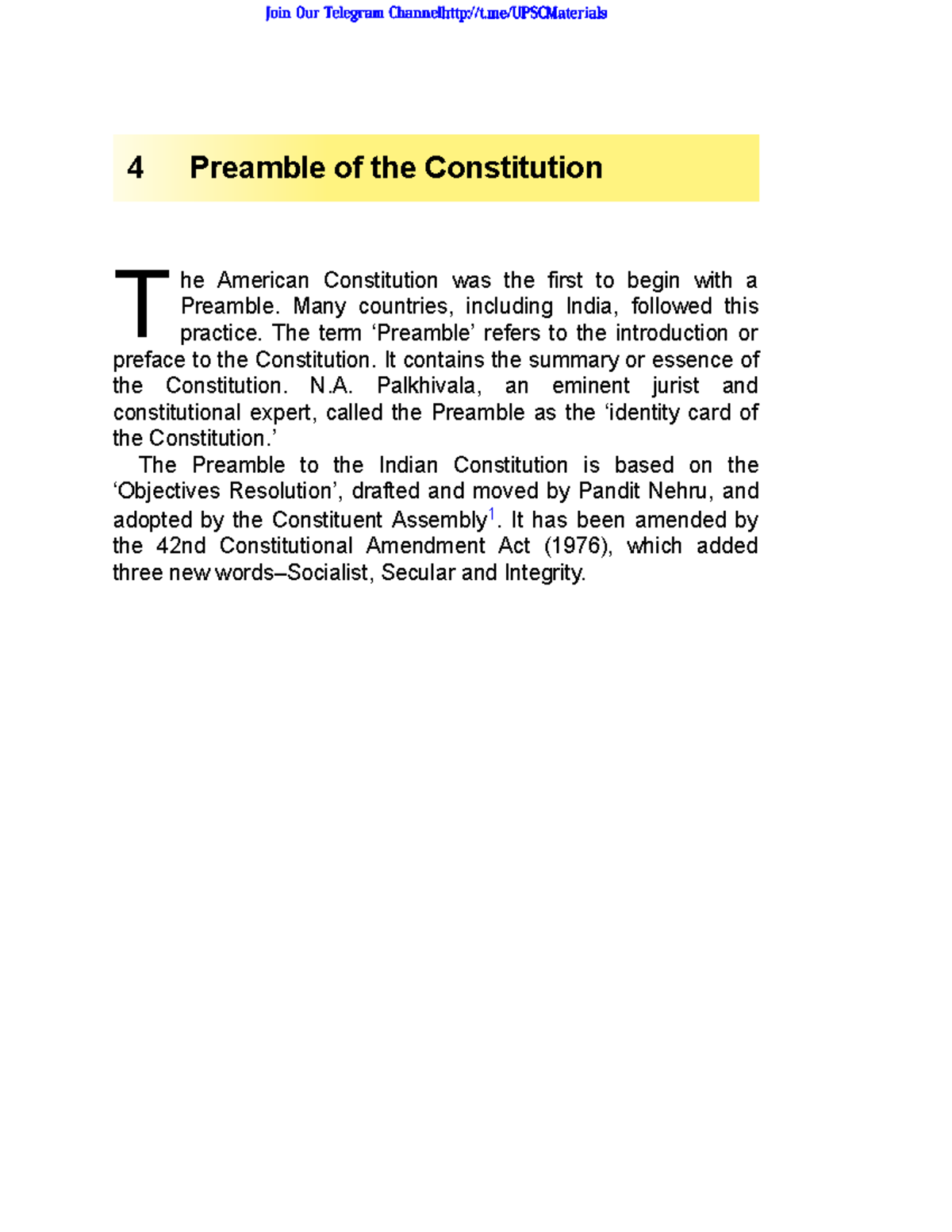 Laxmikant 6th Ed: Preamble of the Indian Constitution Explained - Studocu