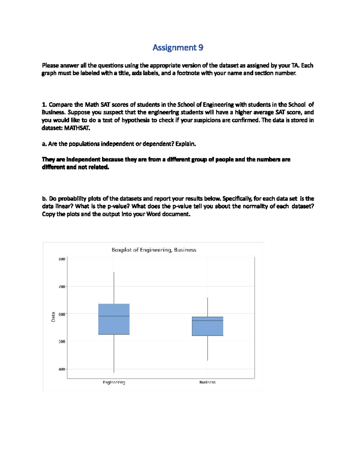 Minitab 9 Overview and Applications in Data Analysis - Studocu