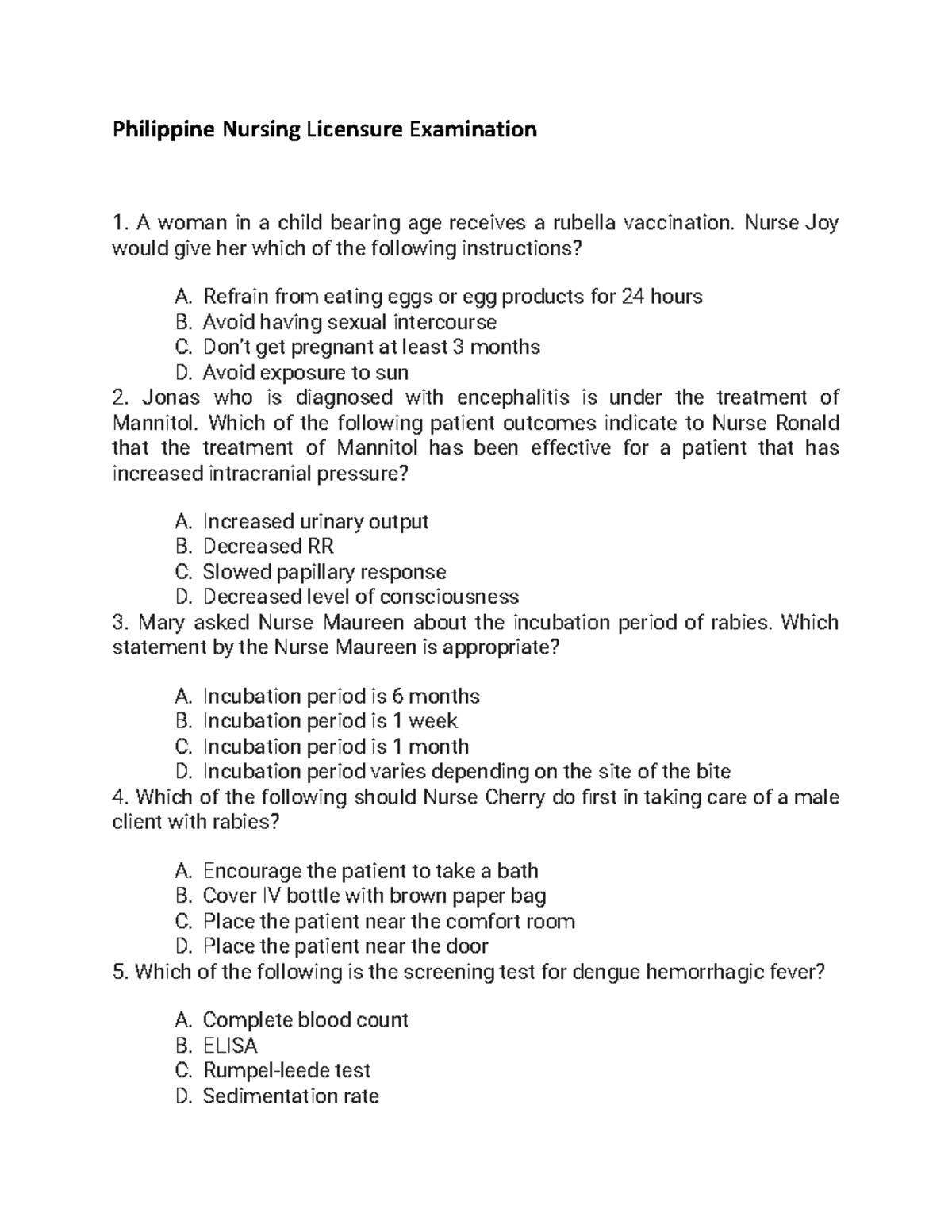 150 Item PNLE Practice Test Questions: Comprehensive Review for ...