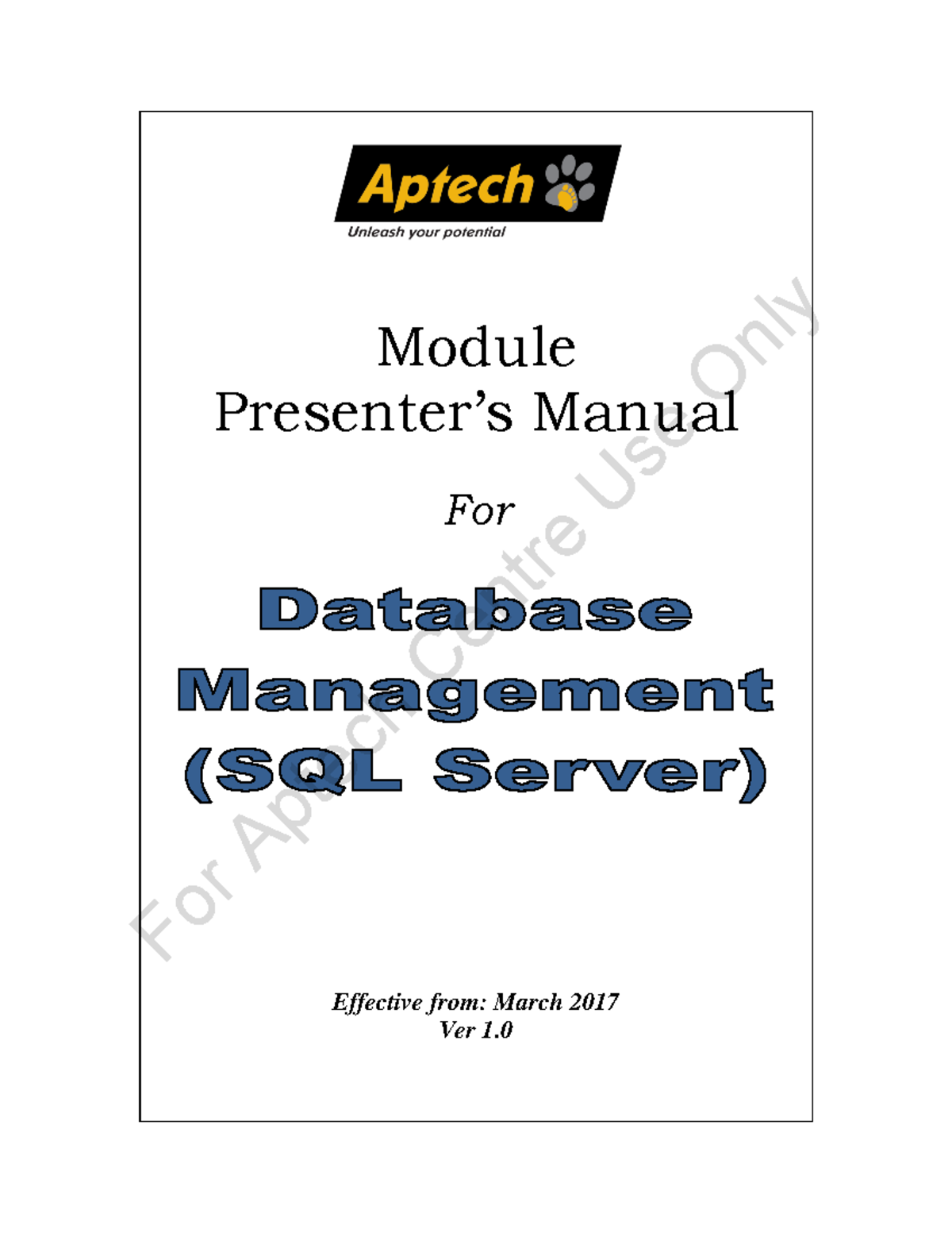 PM-6678 Final Exam Guide for Database Management (SQL Server) - Studocu