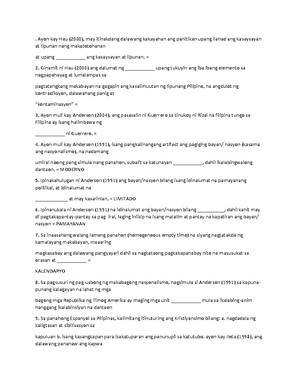 Monologue script - Sisa’s Monologue Ako si Sisa.. Ako si Sisa. Ano ...