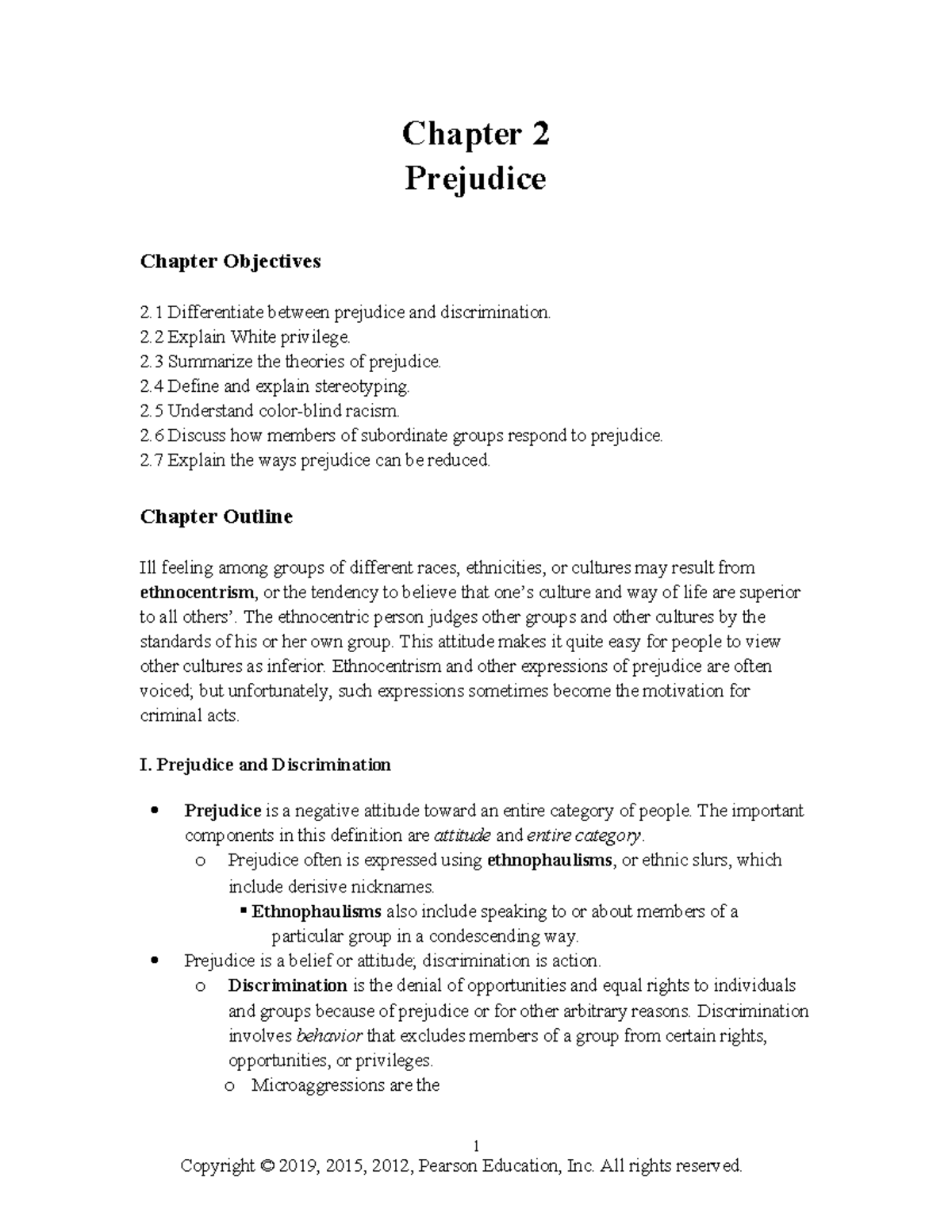 Chapter 2: Understanding Prejudice and Discrimination (Schaefer 15e ...