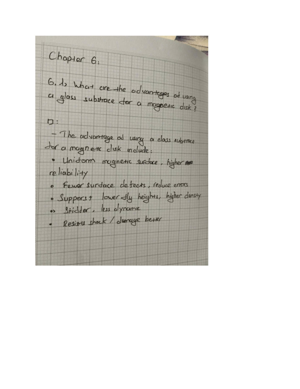 Chapter 6: Advantages of Glass Substrate in Magnetic Disks - Studocu