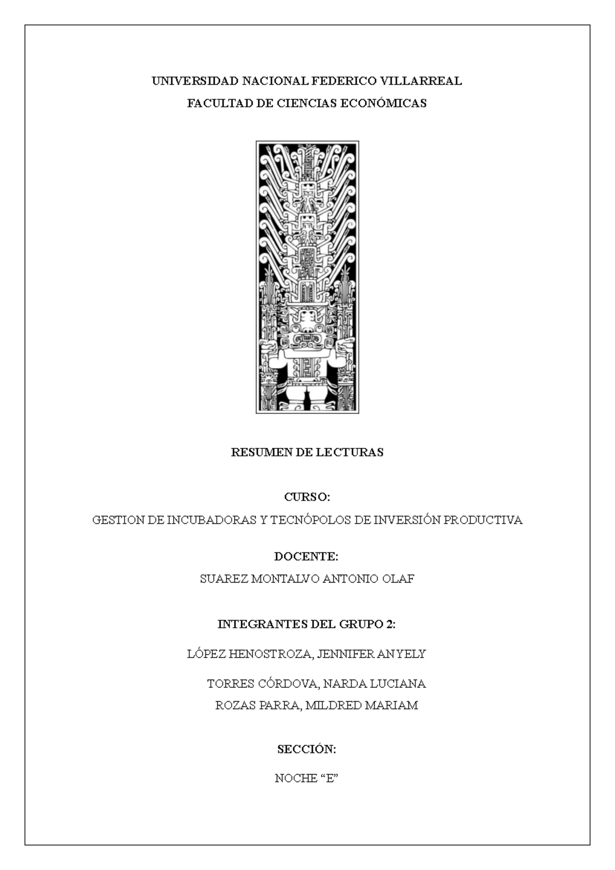 Resumen de Lecturas - Gestión de Incubadoras y Tecnópolis (GIT-2024) - Studocu