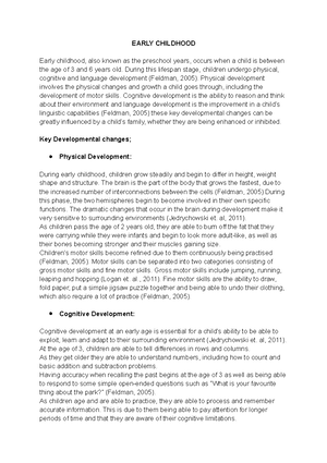 Child development from conception to seven years - Social Development ...