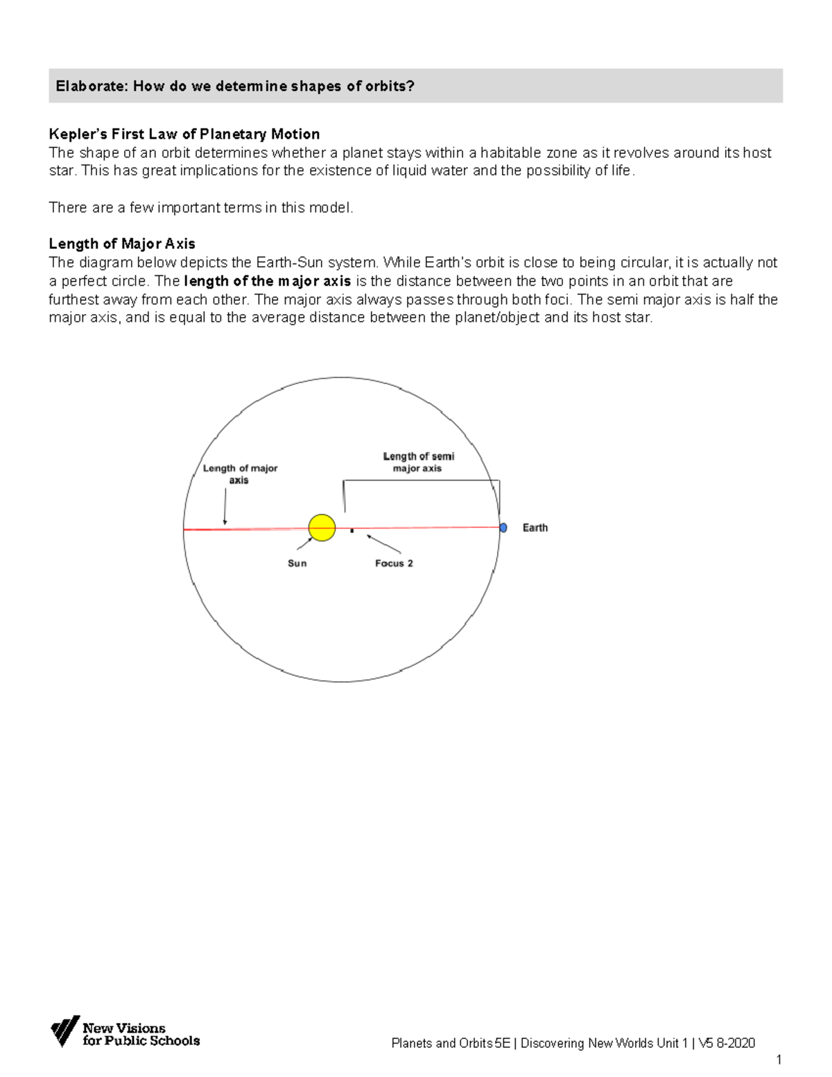 Exploring Orbits: Kepler's Law & Habitable Zones in Planets 5E - Studocu