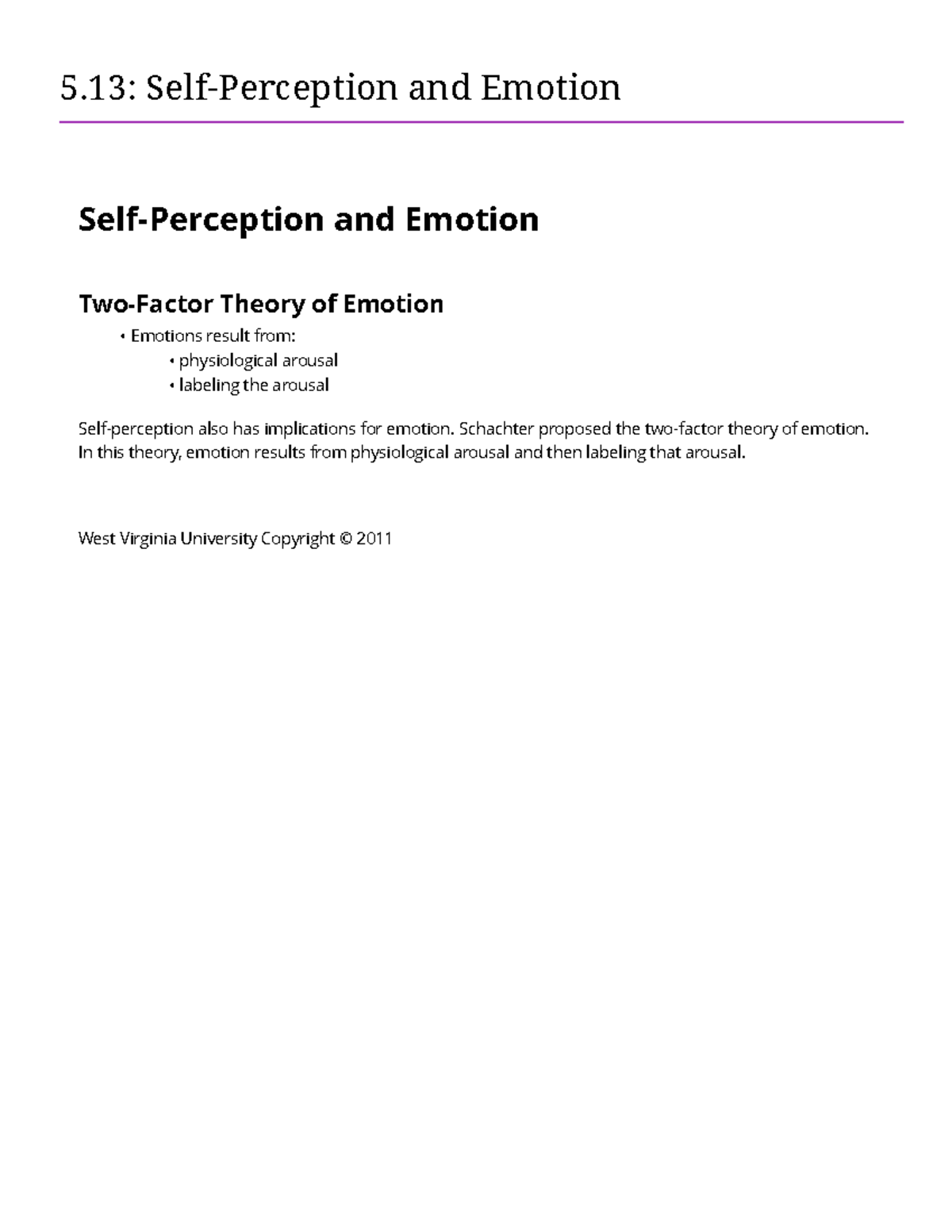Understanding Self-Perception and Emotion: The Two-Factor Theory - SOCA ...