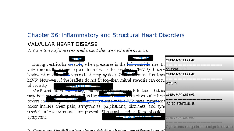 Chapter 36: Inflammatory & Structural Heart Disorders - Valvular Heart ...