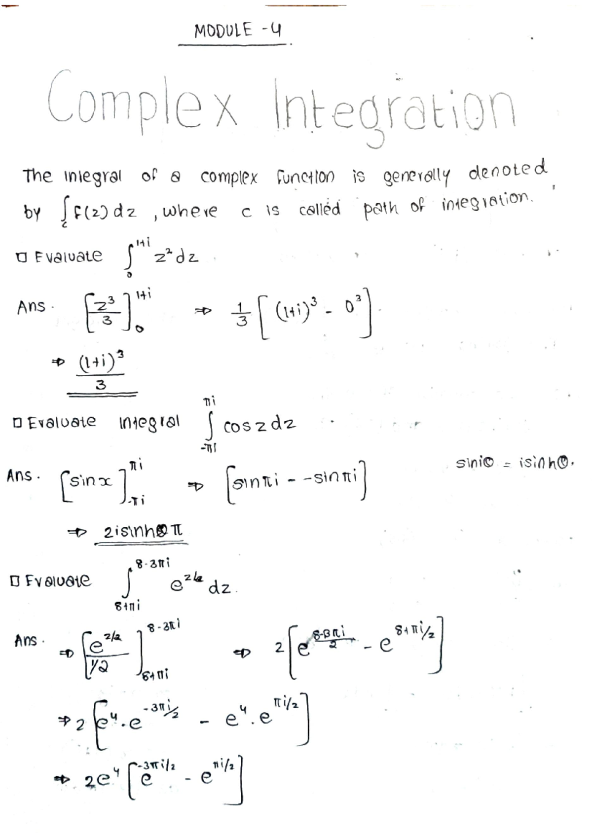 MAT201 module 4 - Partial Differential Equations And Complex Analysis ...