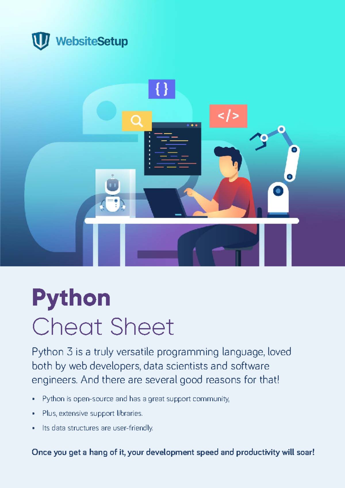 Python 3 Programming: Essential Cheat Sheet and Basics Guide - Studeersnel